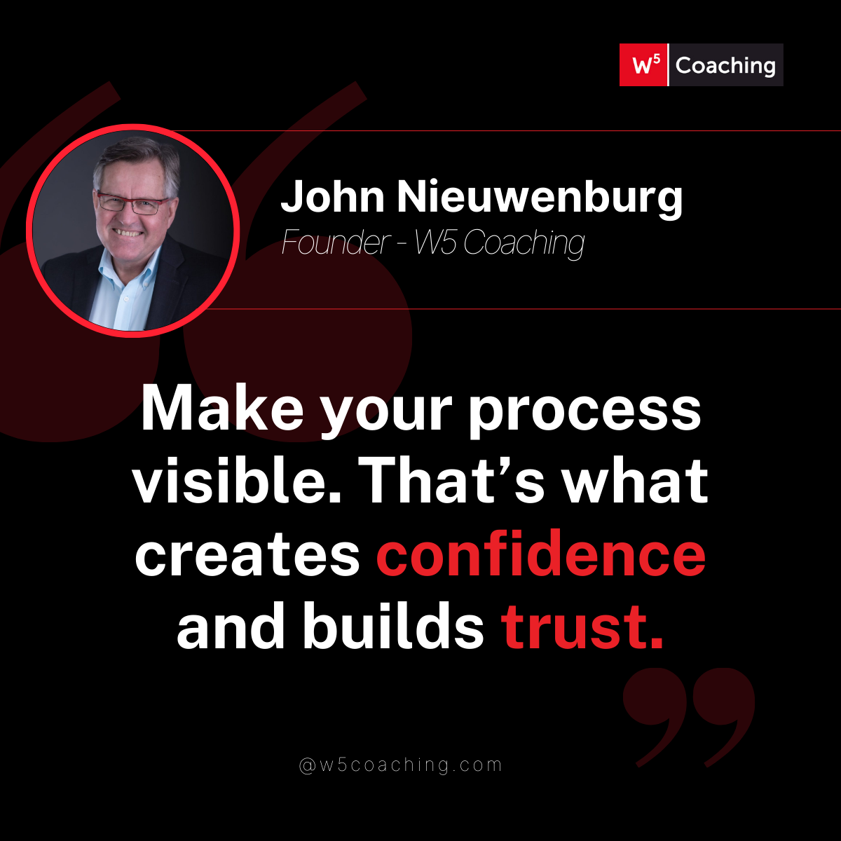 How Showing Your Process Makes it Easier for Clients to Buy - W5 Coaching
